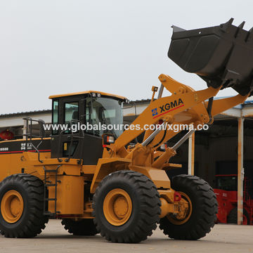 XGMA 5 Ton Wheel Loader XG958H with high dumping height, small turning ...