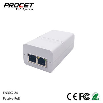 Buy Wholesale China 24v 30w Passive Indoor Poe Injector, Procet En30g ...
