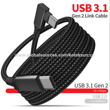 Quest 2 Link cable, Type C to Type C Cable for Oculus PC Gaming, VR ...
