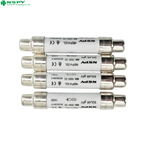 China New 20KA Breaking capacity Cylindrical Solar Fuse Link 40A IEC60269-1/GB13539-1/IEC60269-6 ...