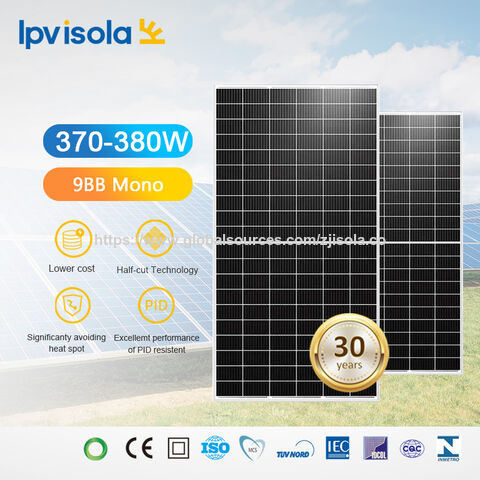 Factory Direct High Quality China Wholesale Isola 370w 166 Cells Half ...