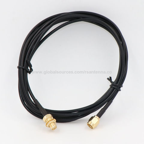 China Waterproof IP68 Coaxial cable assemblies SMA JACK to SMA PLUG RF ...