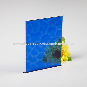 China Blue Ripple Patterned Glass on Global Sources,Patterned Glass ...