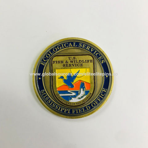China Souvenir challenge coin for ecological service on Global Sources ...