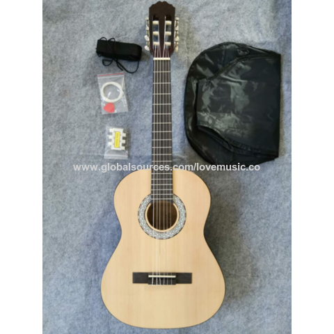 China High gloss 36 inch Classic Guitar musical instrument with bag and ...