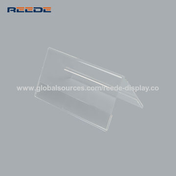 Buy Wholesale China Acrylic Desk Label Display Stand, V Shaped ...