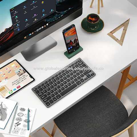 Buy Wholesale China Hot Selling Slim Portable Abs Rechargeable Wireless Bluetooth Keyboard For ...