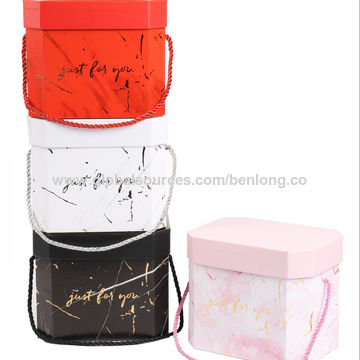 Polygon Cardboard Custom Design Flower Box, Customized Colors And Logo ...