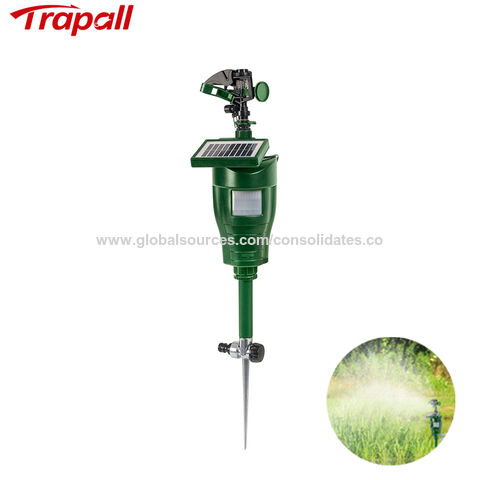 Buy Wholesale China Solar Powered Garden Cat Deer Bird Deterrent Water ...