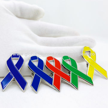 Free Design Custom Aids Pin/ribbon Pin/hiv Pin/red Ribbon Pin, Ribbon ...