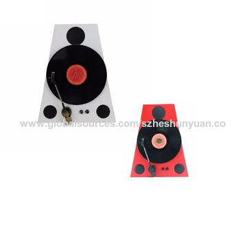 China Retro White Vinyl Vertical Turntable Player Wall Mount LP Music ...