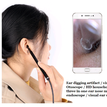 China Ear digging artifact / visual Otoscope / HD household three in ...
