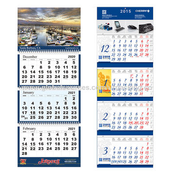 Bulk Buy China Wholesale Shipping Wall Calendar 3 Fold $2 from Xiamen ...