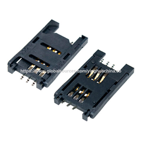 China SIM Card Connector - SIM Card Holder SMT Type 6P - with Post ...