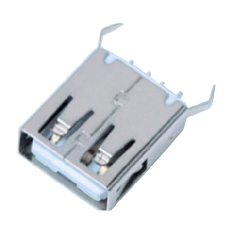 Usb Connector, A/f, Vertical, Kinked Tabs, Without Side Flange, 13.0 ...