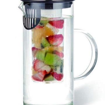 Buy Wholesale China Durable 1l Glass Infusion Water Pitcher With Lid ...