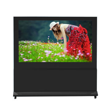 Weatherproof metal cabinet 86 inch advertising big screen outdoor tv ...