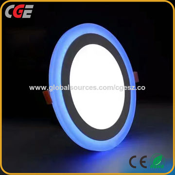 China Round led panel light Double color Ceiling panel ultra slim ...