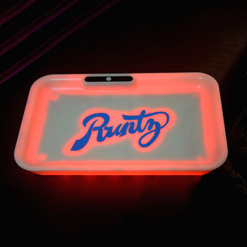 Custom USB Rechargeable Battery Powered Tobacco Rolling Tray Plastic ...