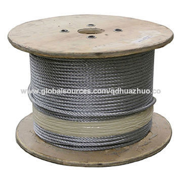 China 6X19+FC galvanized steel wire rope, 1770MPa, 1870MPa,1960MPa ...