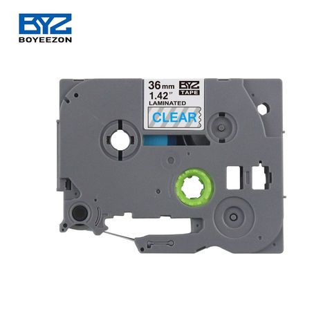 Boyeezon 36mm*8m Tze-163 Blue On Clear Label Tape Compatible For ...