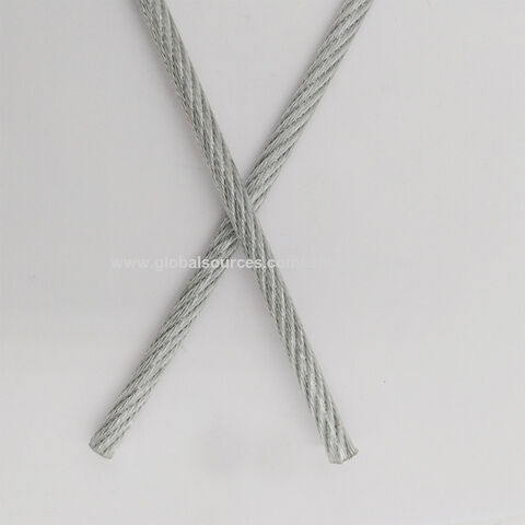 China 3/32"-1/8" 7x19 Transparent PVC Coated Stainless Steel Wire Rope ...