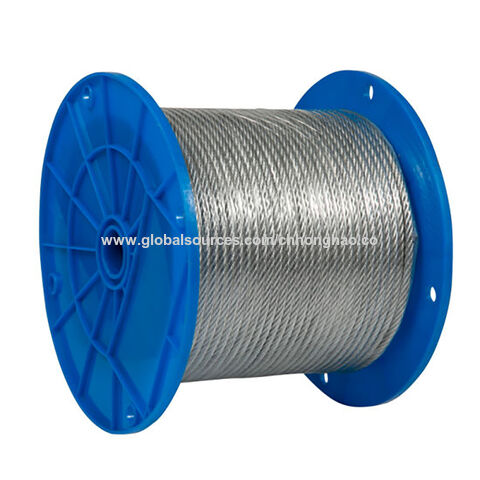 Buy Wholesale China 1x19 1.2mm Galvanized Steel Wire Rope & 1x19 ...