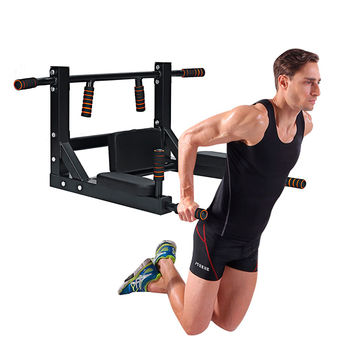 Pull Up Bar Stand,Adjustable Home Use Body Workout Pull Up Bar Wall ...