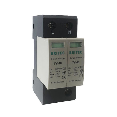 Current surge protector type 2 SPD class c lightning suppression ...