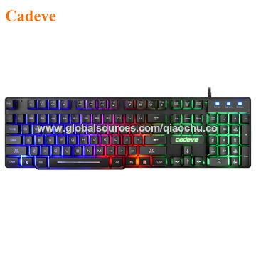 Buy Wholesale China Ultra Slim Rainbow Backlit Wired Usb Gaming ...