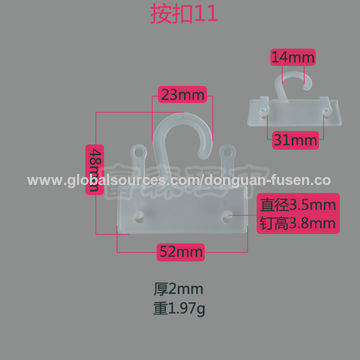 China Plastic small hook for socks plastic display hook for packaging ...