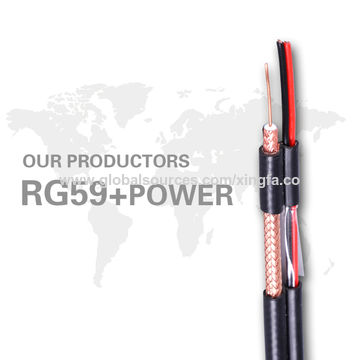China CCTV cable,Coaxial cable with power cable Rg59+2C, on Global ...