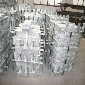 Angjia produces anticorrosive zinc block for shipbuilding, zinc block ...