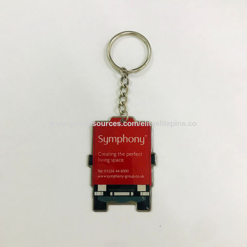 Buy Wholesale China Custom Offset Printing Metal Bus Keychain Company ...