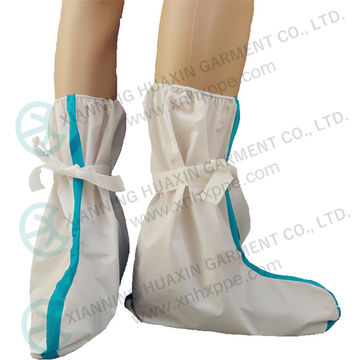 TYPE5/6 Taped Seam Disposable Microporous Nonwoven Boot Covers with ...