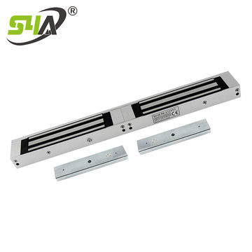 12V Double Door Magnetic Lock With LED/Door Sensor/Time Delay Lock For ...