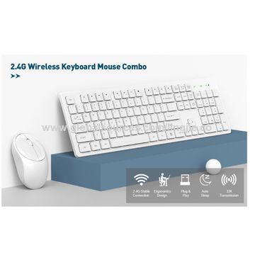 China Wireless Keyboard Mouse Combo, 2.4GHz Slim Full-Sized Silent ...