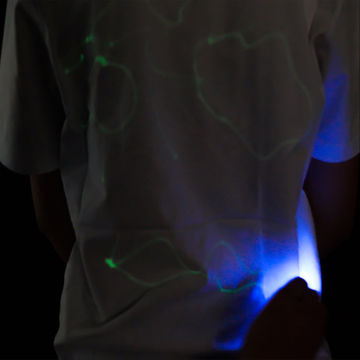 China Reflective glow in the dark tee shirts custom night glowing on ...