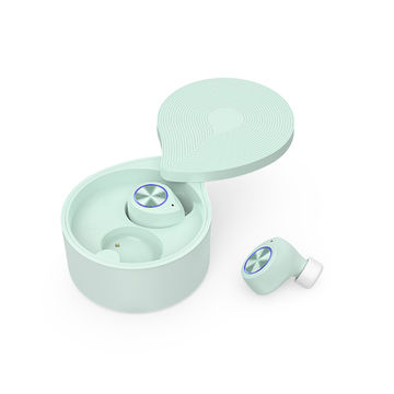 Green mini size TWS wireless earphones auto pairing for sports, Green ...