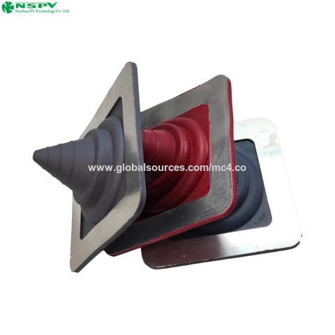 China Black/red/gray Roof Flashing pyramid fast suture of EPDM silicone ...