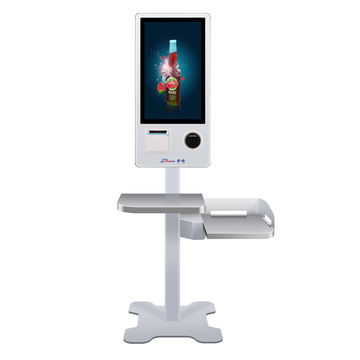 Restaurant 32 " floor standing bill payment kiosk digital signage self ...