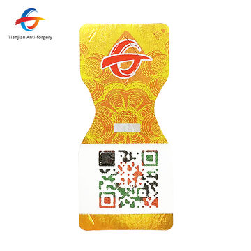 Customized patented label anti-counterfeiting 3D QR code security sticker, QR code custom 3D ...