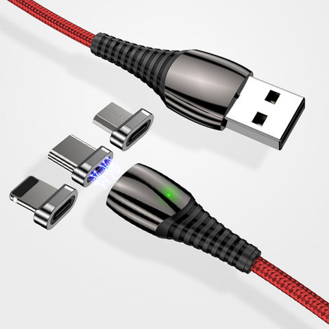 Buy Wholesale China 3a Wholesale Usb Cable Quick Magnet, 3 In 1 Nylon ...