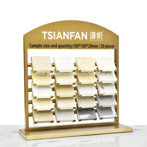 China Factory Customized Gold Table Marble Rack Ceramic Tile Quartz ...