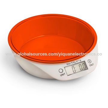 Buy Wholesale China Kitchen Scale 5kg Lcd Plastic Bowl Tare Function ...