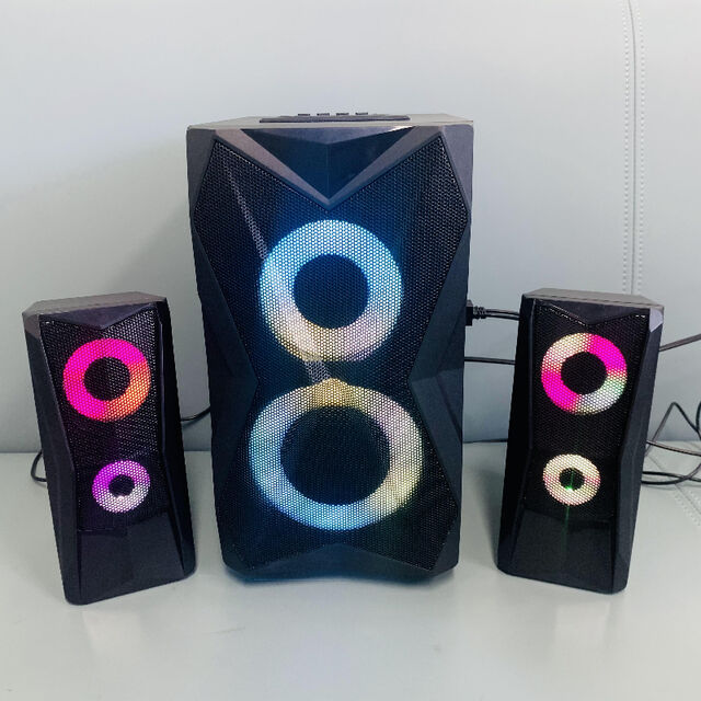 18W 2.1-ch Computer Speakers with Best Surround sound 2.1-CH PC ...