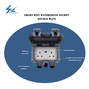 Buy Wholesale China Waterproof Socket Ip66 Double Outlets Used For ...