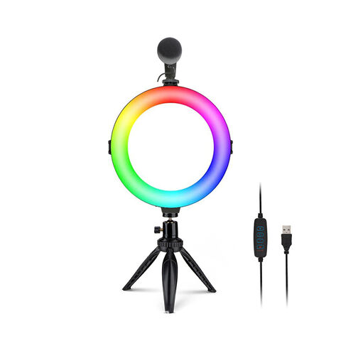 8inches Bi-color Portable Beauty Vlogger Tiktok Circle 26cm 33cm LED ...