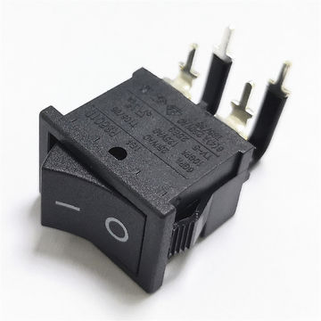 Buy Wholesale China Rocker Switch, Panel Right Angle 4pin Black Switch ...