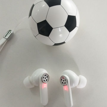 Foottball Tws earphone Bluetooth 5.0 Wireless with charge box, TWS ...